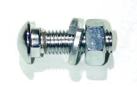 Morris Minor Bolt & Nut For Bumper - Small Head - Chrome | Minor Magic